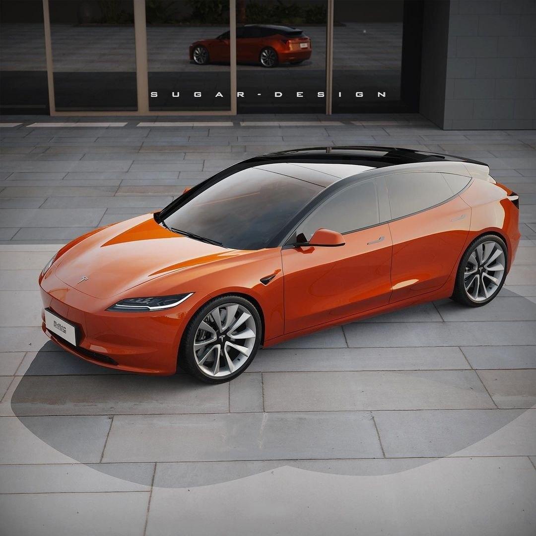 Model 3 GT imaginary picture exposed. The big butt is so handsome. If the ET5T is to be launched ...