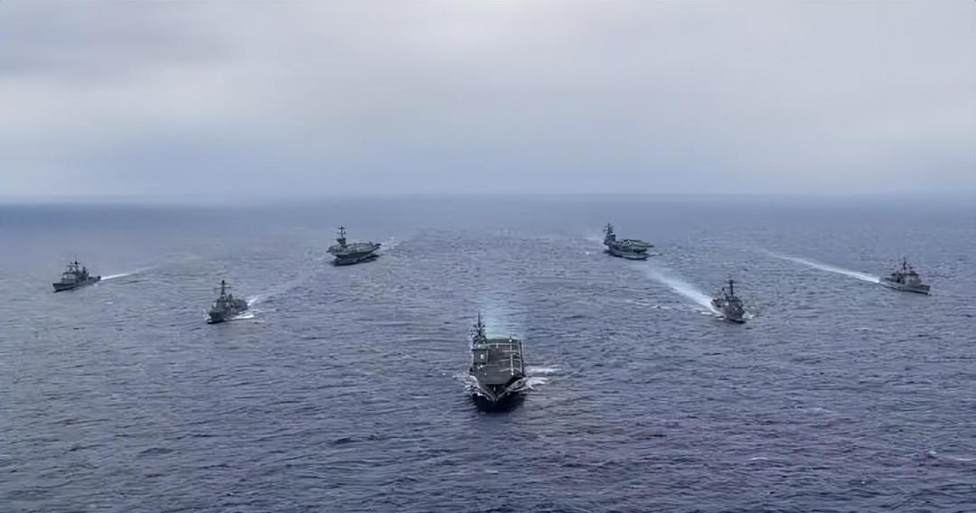 Invincible aircraft carrier showdown, stunning formations with ...