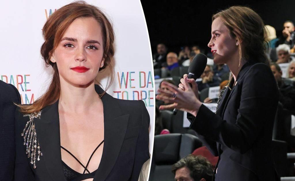 So bold! Emma Watson attended the event in a vacuum and revealed that ...