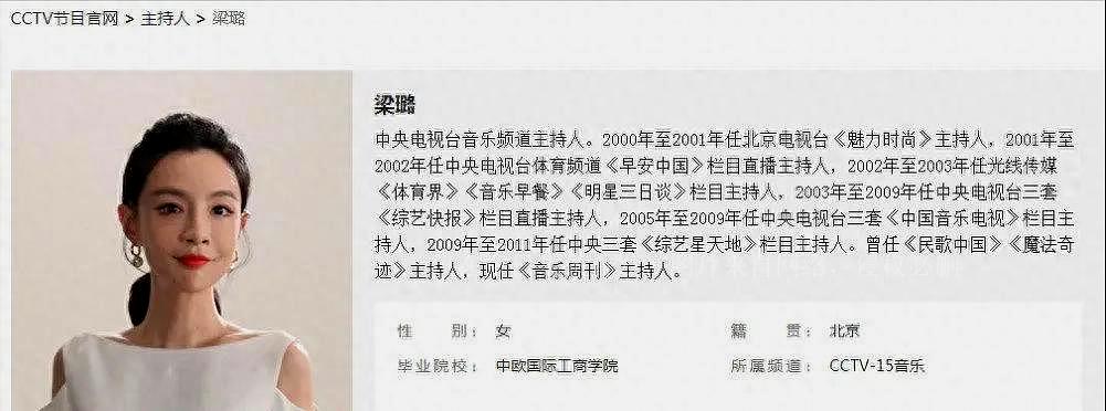 Liang Lu, a famous CCTV host, was marginalized due to plastic surgery ...