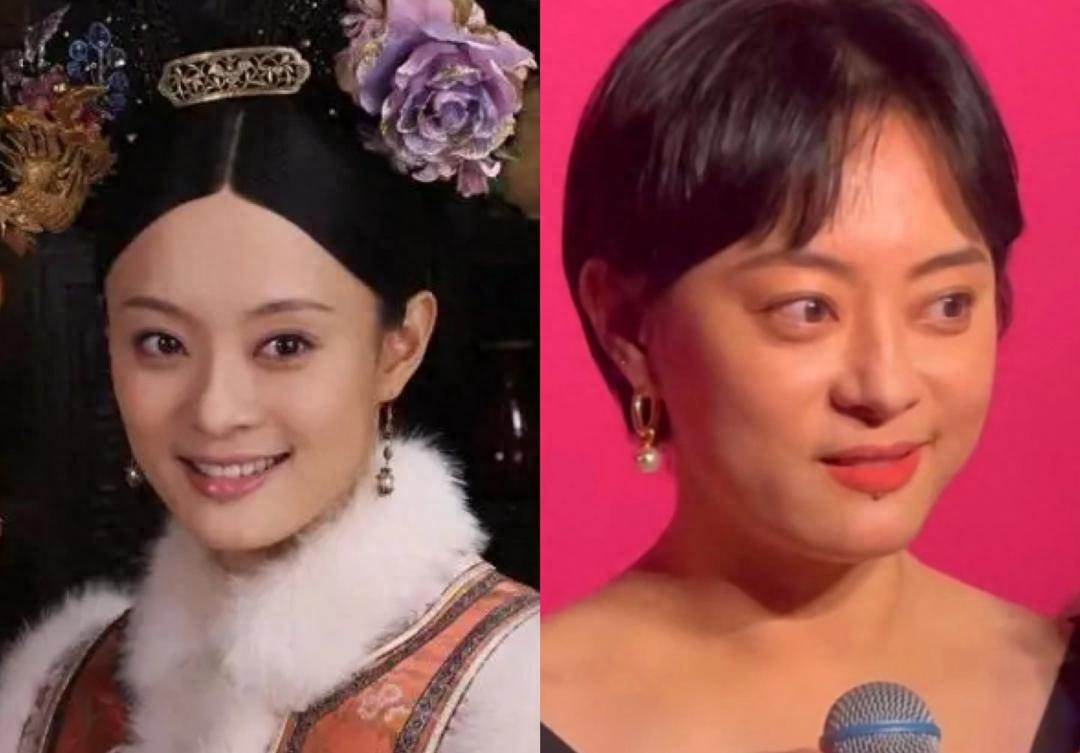 Hair and cheeks turned into a goddess killer, showing an old and fierce ...