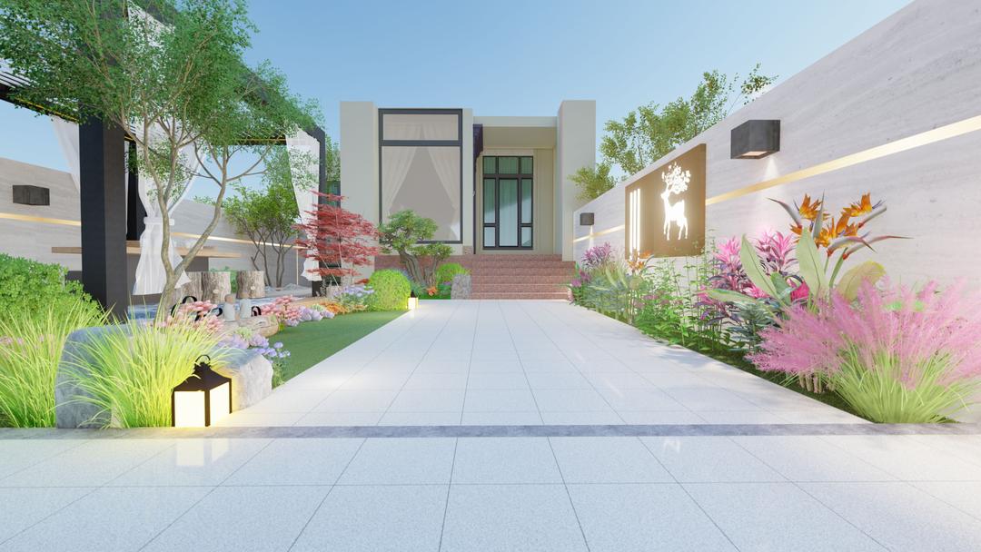 Modern villa garden design - the perfect blend of innovation and nature ...