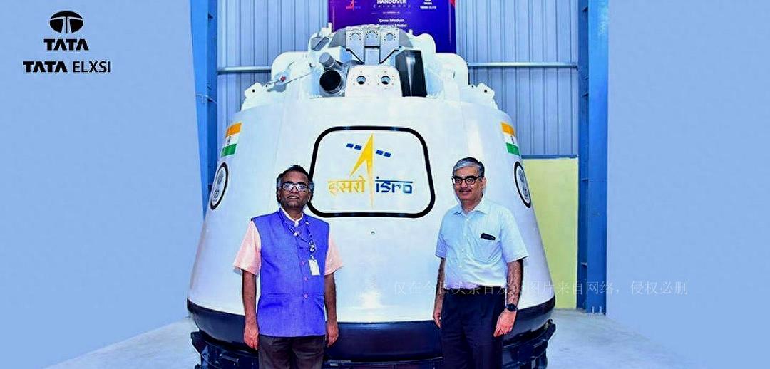 The Indian manned spacecraft has been exposed again. The return capsule ...