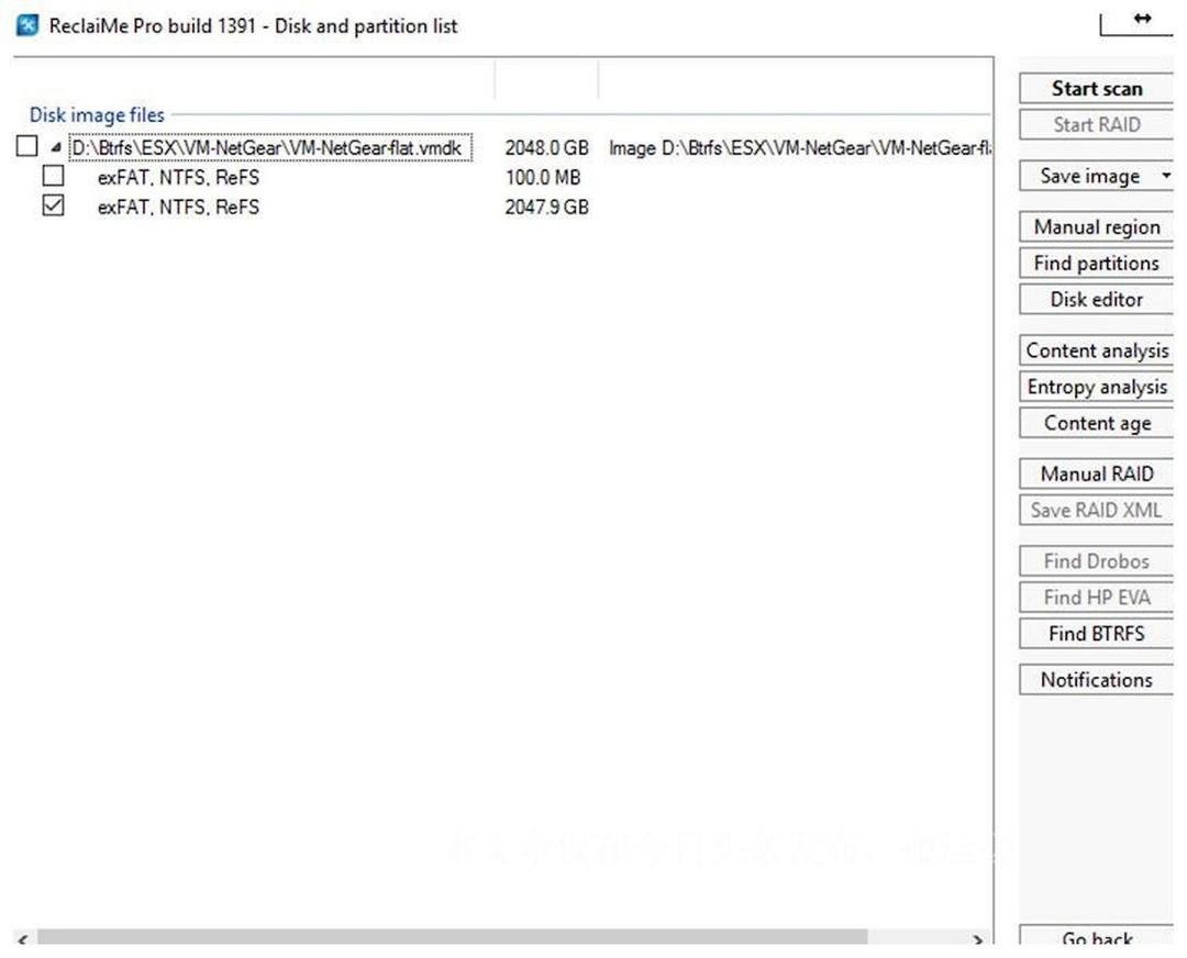 ReclaiMe Pro Expert Notes from Used as ESX Data Storage - iNEWS