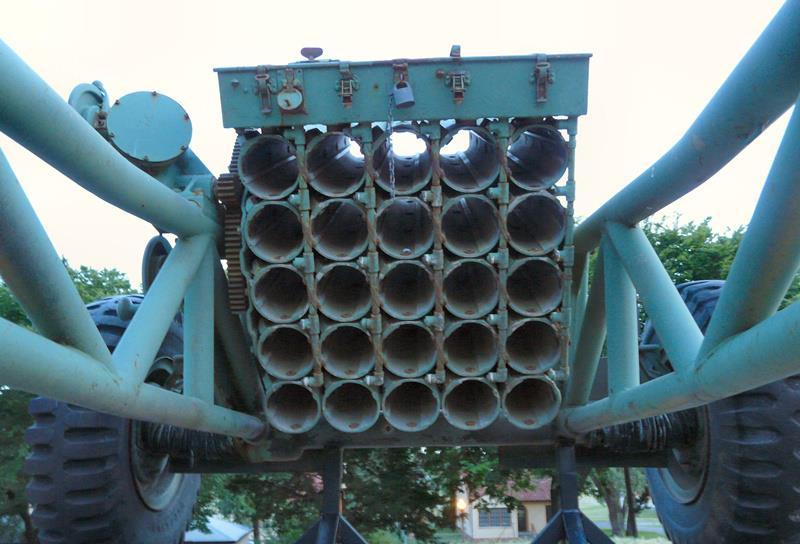 M21, 4.5-inch rocket launcher, a lightweight towed rocket launcher ...