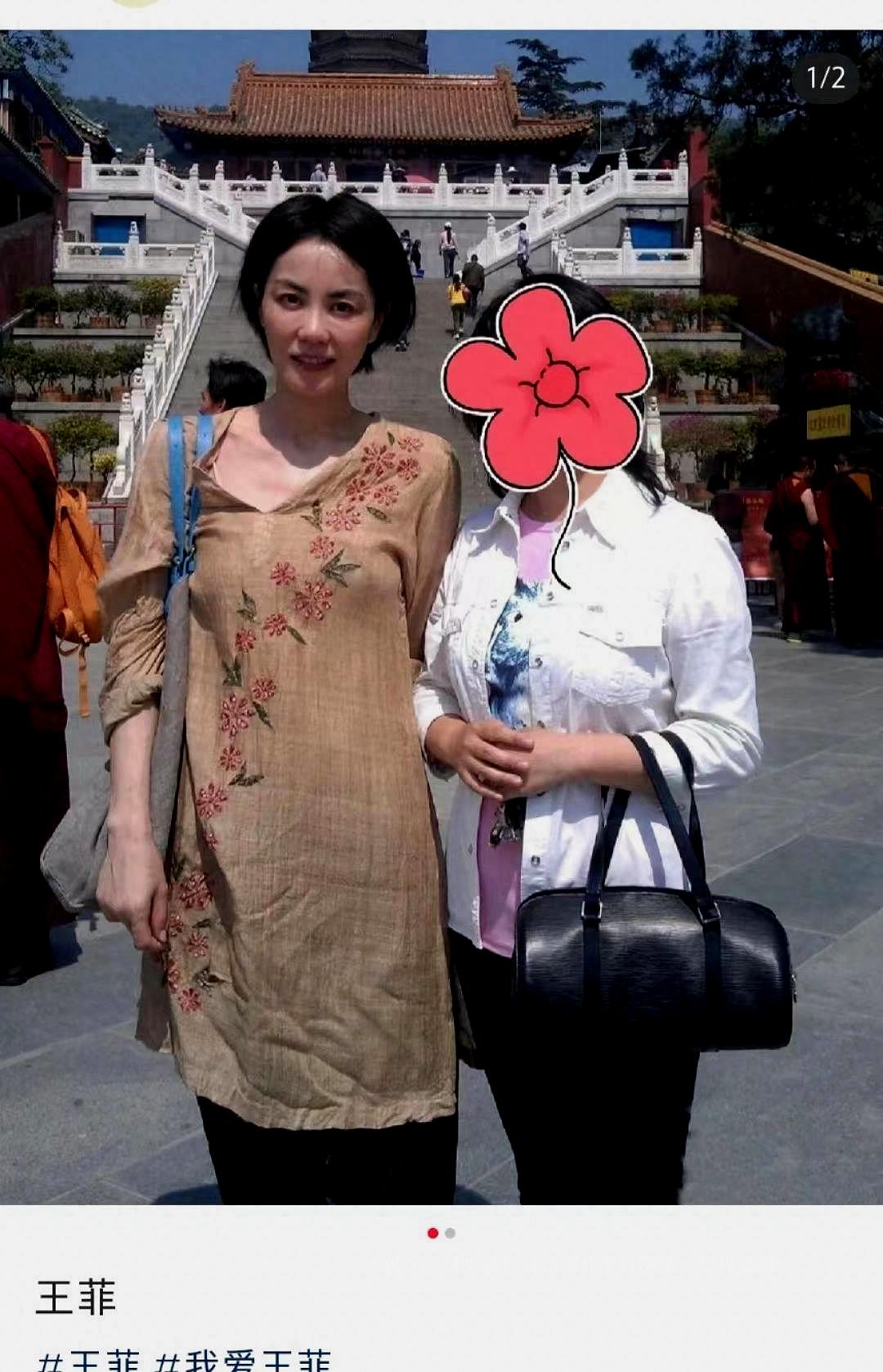 53-year-old Faye Wong was accidentally encountered in the temple. She ...