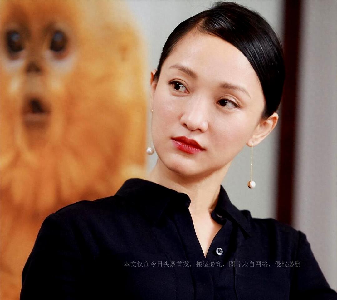 Zhou Xun appeared in formal attire for a meeting in Beijing. His face ...