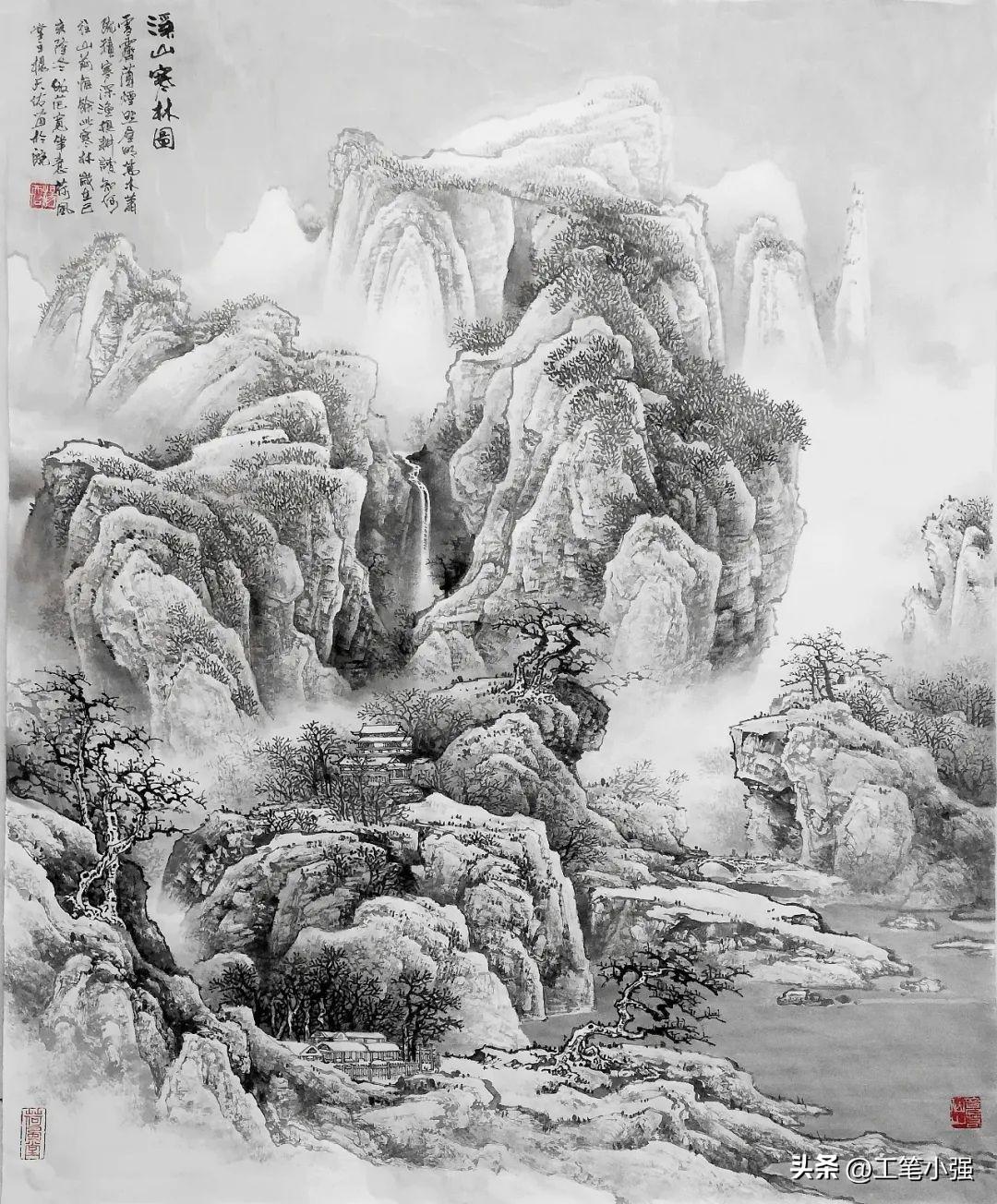 Yang Tianyou's landscape paintings contain unique charm and charm - iNEWS