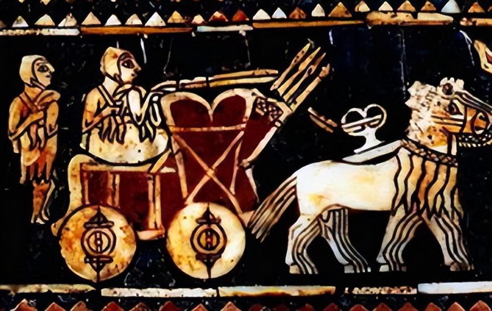 One of the earliest cavalry in human history, the Sumerian chariot, a ...