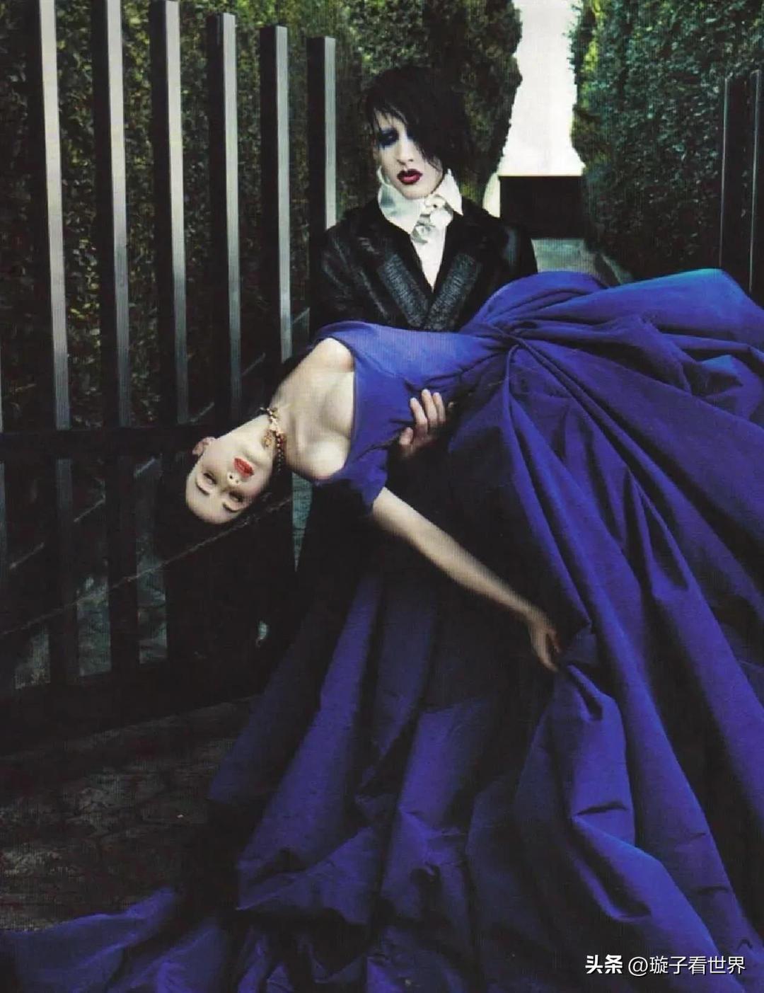 The Gothic wedding of the world's number one stripper Dita Von Teese ...