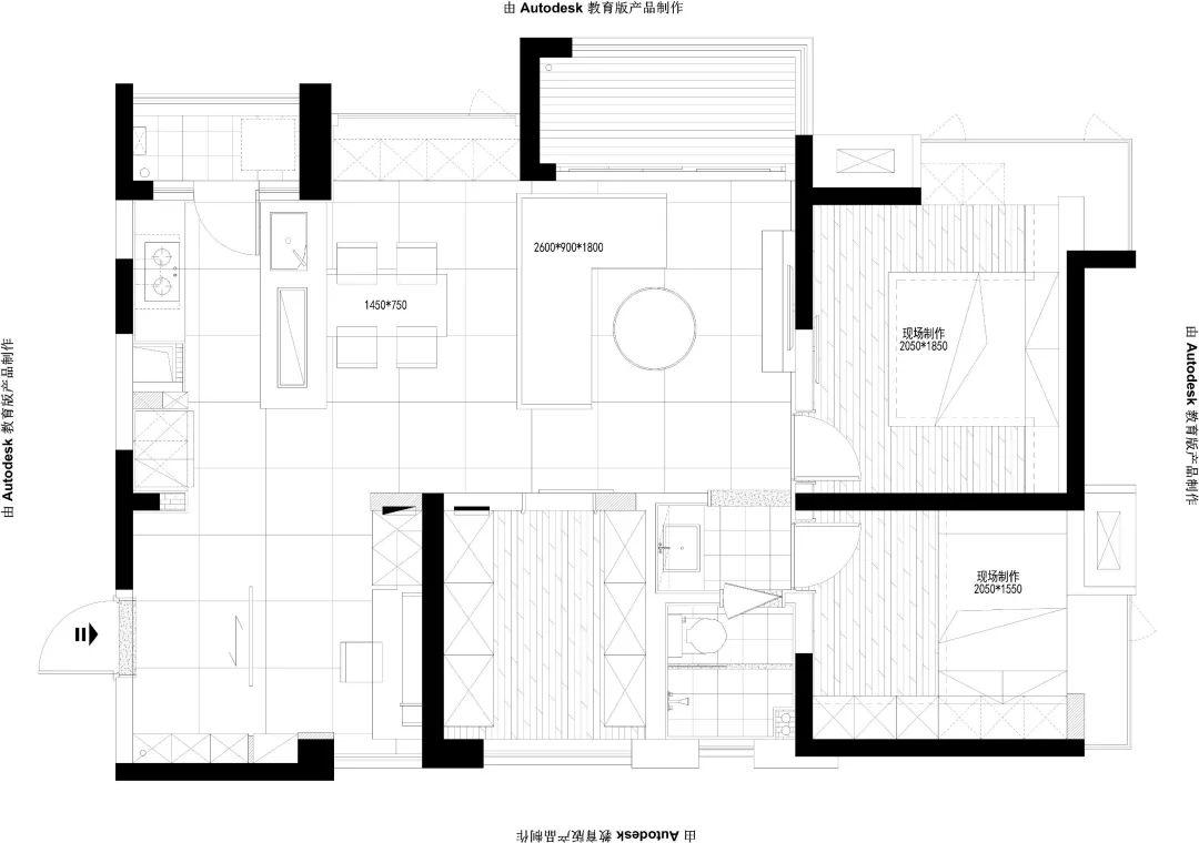82 square meters modern minimalist style small apartment, the lighting ...