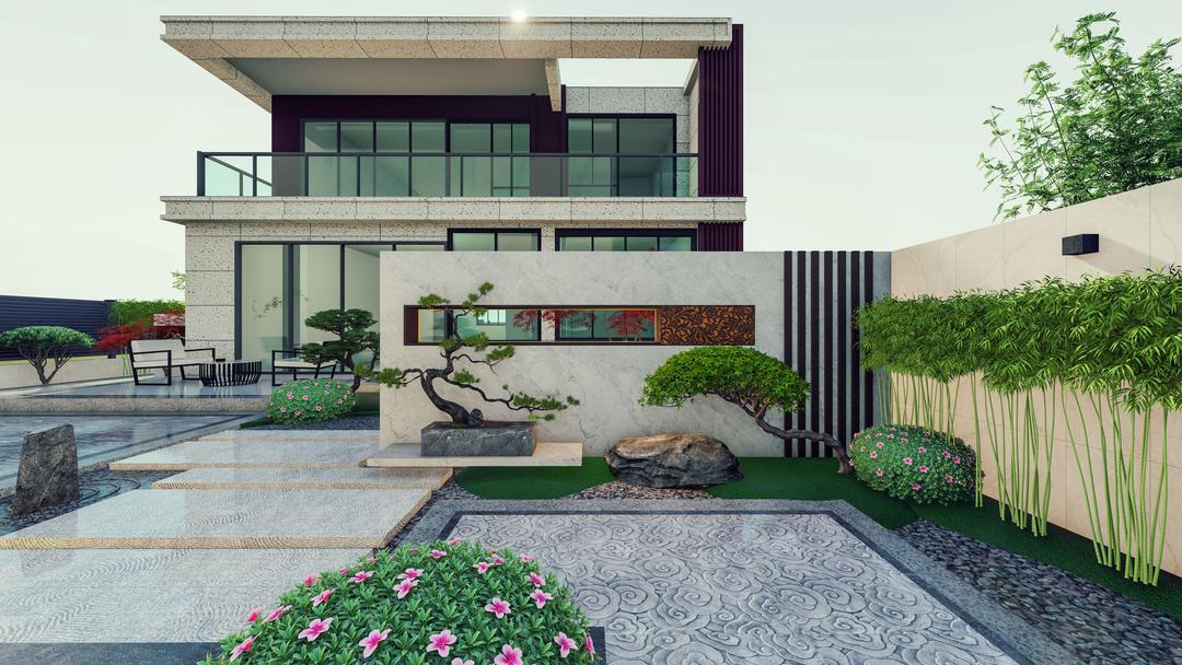 Modern villa garden design - the perfect blend of innovation and nature ...