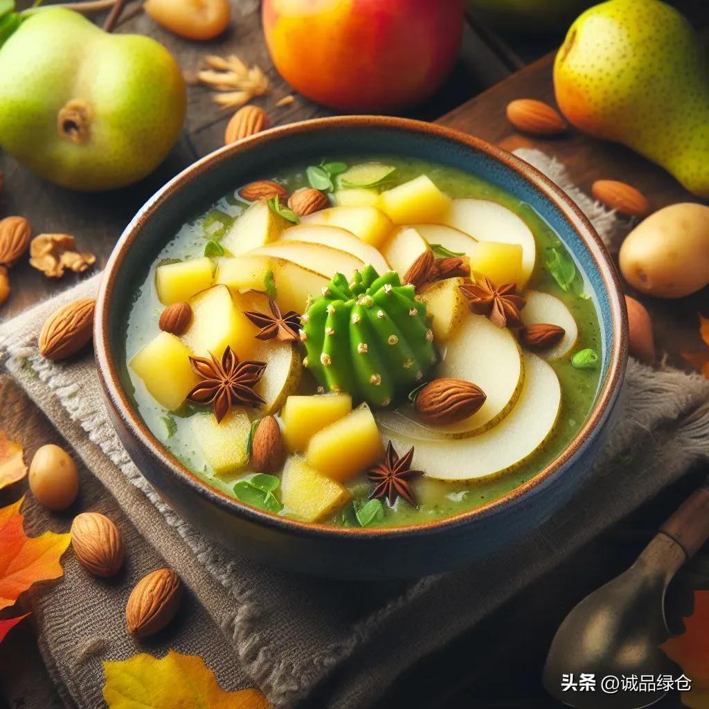 Succulent pear, cactus and potato soup: a healthy and delicious autumn ...