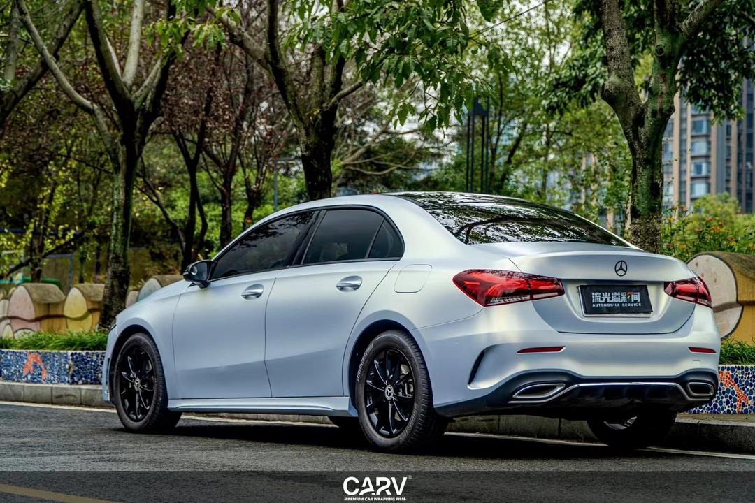 Mercedes-Benz A180 Cafu color-changing film in platinum Yuanfeng blue ...
