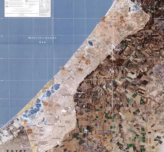Overlooking the Gaza Strip, the population density is astonishingly ...