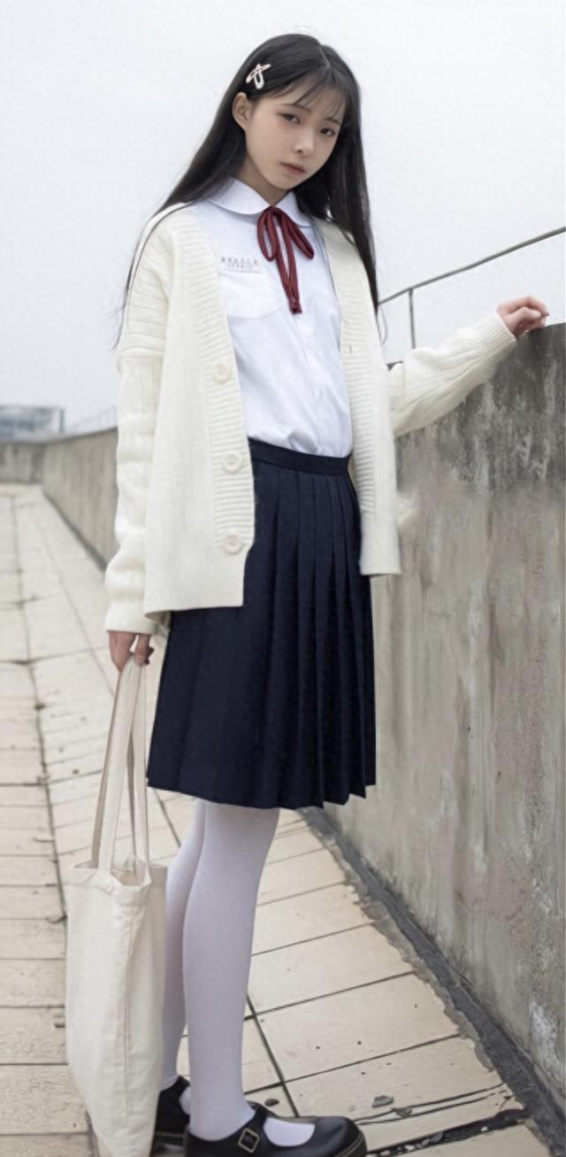 Fashionable women's street photos, beautiful girls in student suits ...