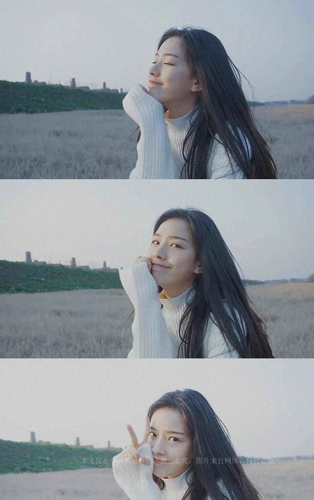 Sun Yining's photos were exposed without filters. Her facial features ...