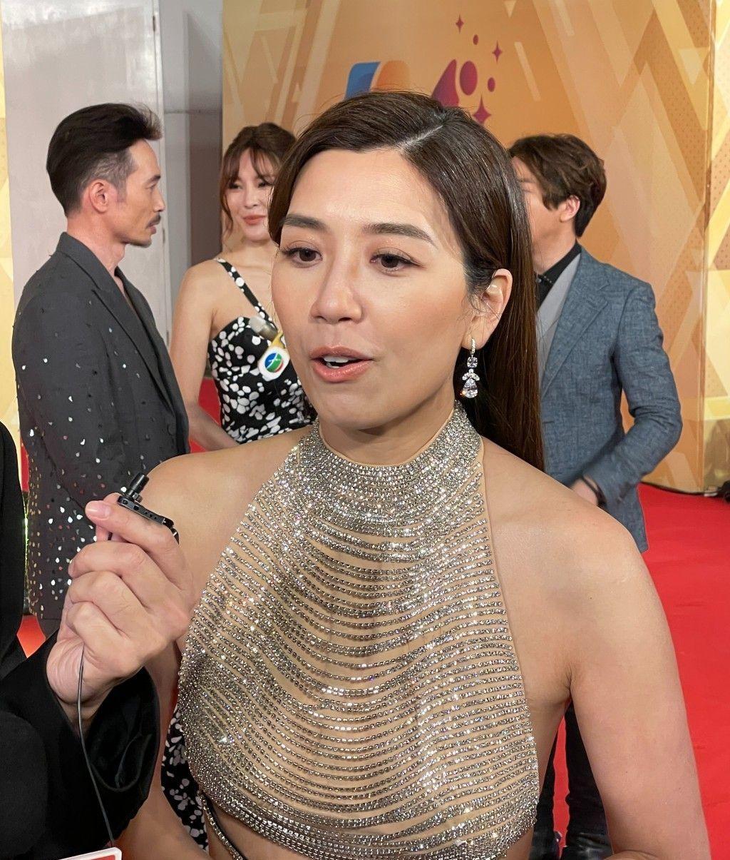 TVB's Taiwanese celebration actresses are more popular than the other! Cai Sibei's low-cut dress ...