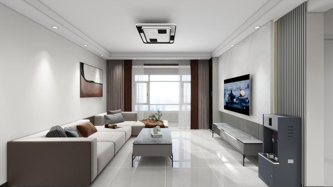 Sharing of daily design renderings: modern decoration, high-end gray ...