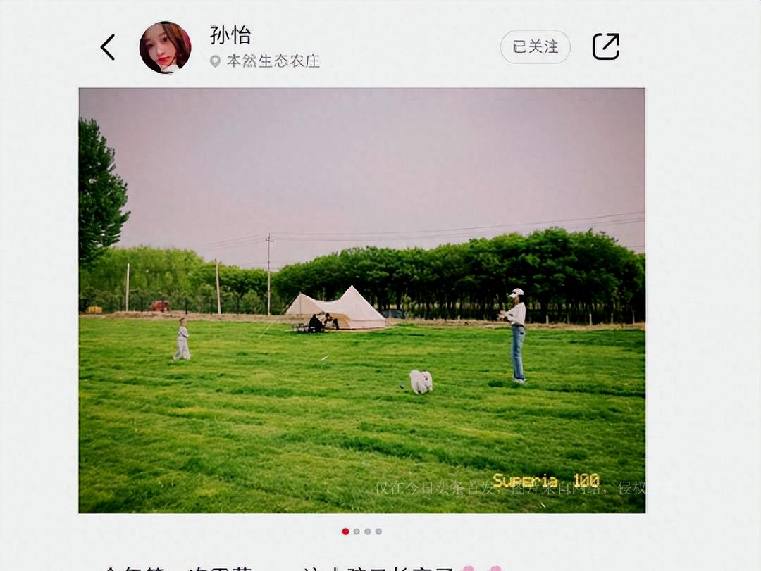 Sun Yi took her daughter camping. After her divorce from Dong Zijian ...