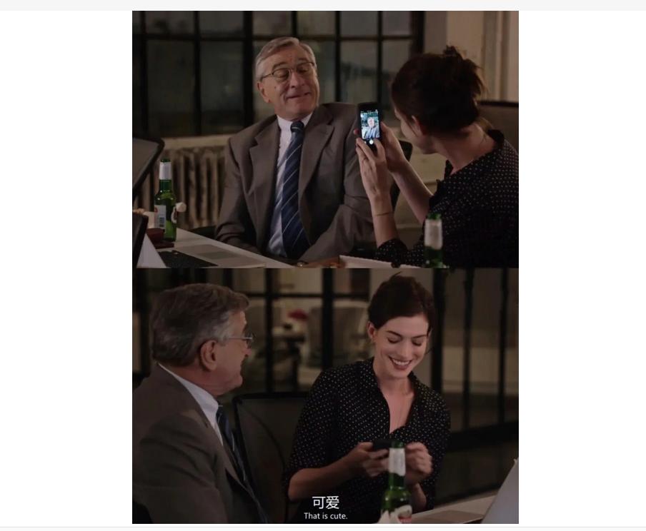 Movie "The Intern": The only important things in life are love and work ...