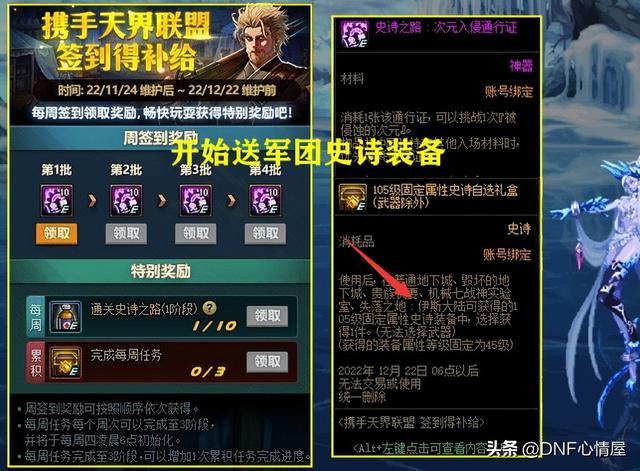 DNF：24號活動核心獎勵道具！送軍團畢業史詩裝備，3件成為首選 - 資訊咖