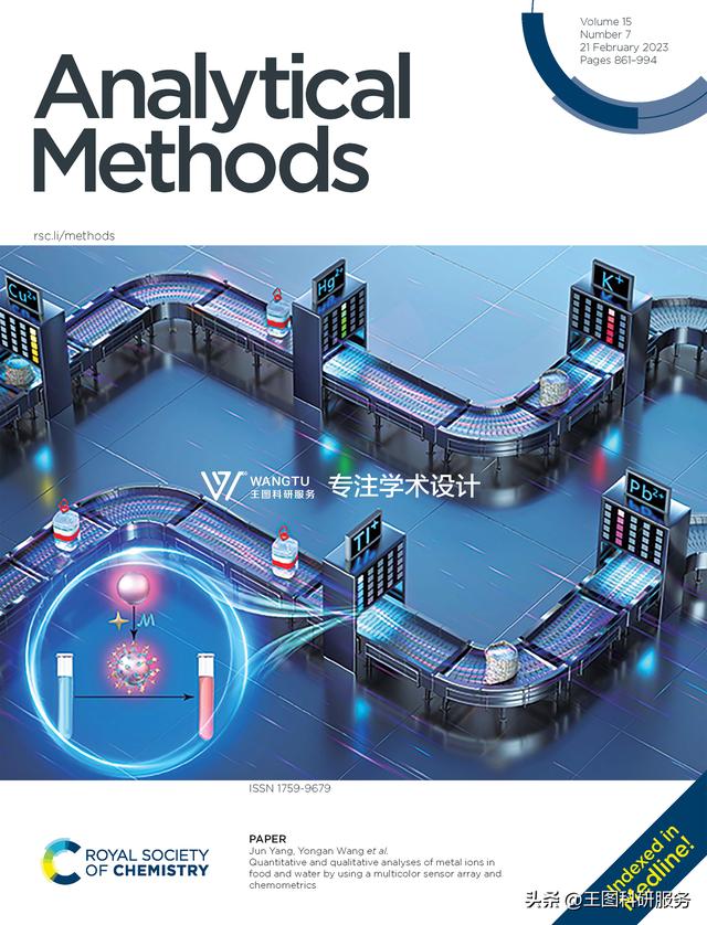 Analytical methods cover design/hand-painted cover/academic journal ...