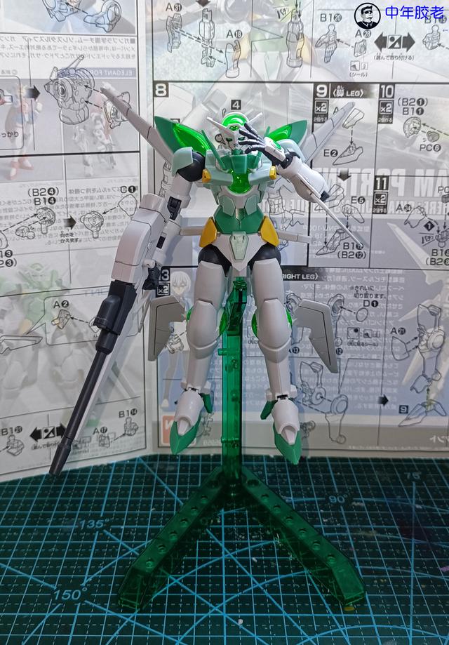 Middle-aged glue old Bandai HG 1/144 HGBF 031 Portent Gundam Bad Omen ...