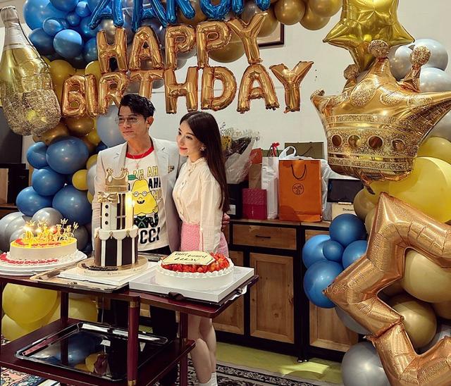 Fang Yuan carefully arranged a celebration banquet for Aaron Kwok, prepared 3 birthday cakes ...