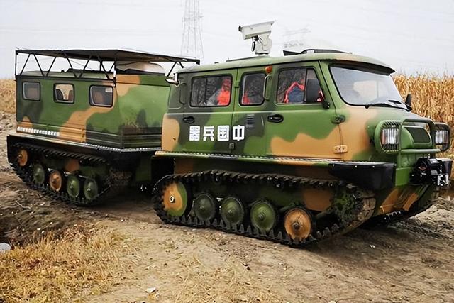 The domestic python-type all-terrain vehicle, with its peculiar shape ...