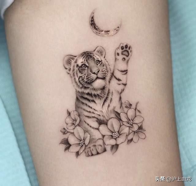 Today may subvert your cognition, a big wave of small tiger tattoos ...