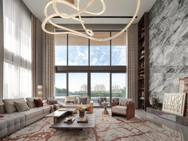 Inject modern, noble and elegant luxury element model room, reconstruct ...