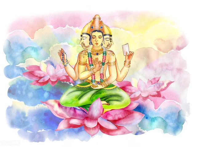 Religious Geography (3) Hindu Lord God with a snake around his neck and ...