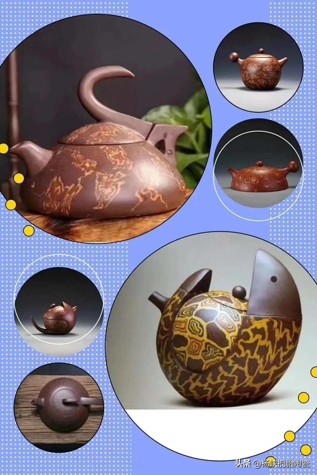 Colored mud kiln pot art - the memory of Songhua jade hanging kettle ...