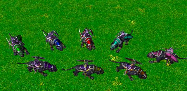 Warcraft 3: Night Elf 4 native heroes, a list of usage with double BR ...