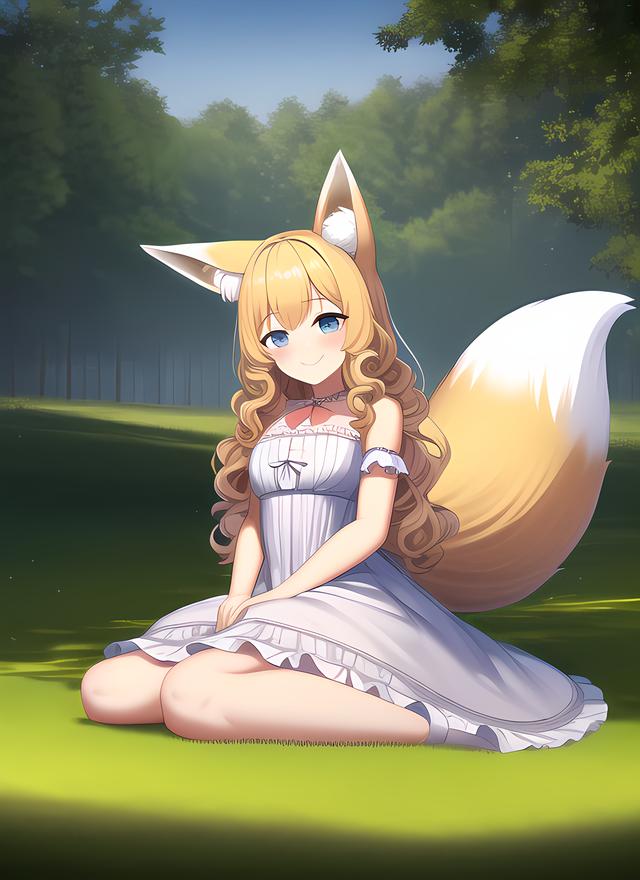 AI drawing works, the two-dimensional little loli generated by AI ...