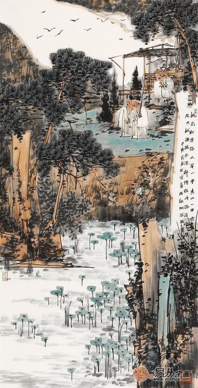 Ju Zhanpu's masterpieces of landscape painting—we can understand his ...