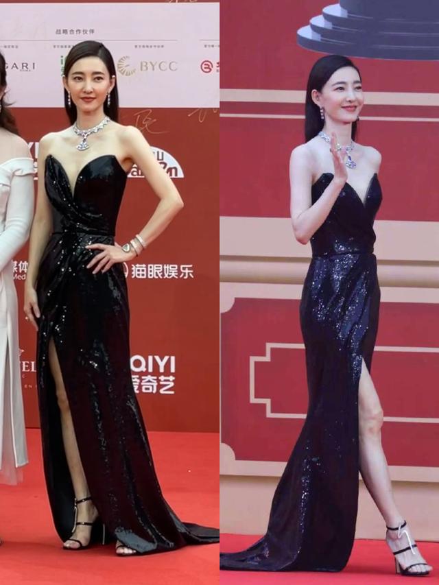 Red carpet show, Lin Feng and Wu Qianyu were on the same stage in ...