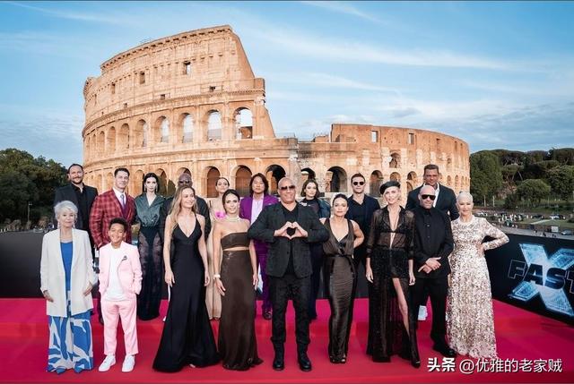 "Family" gathered at the "Fast and Furious 10 Fast X" Rome premiere ...