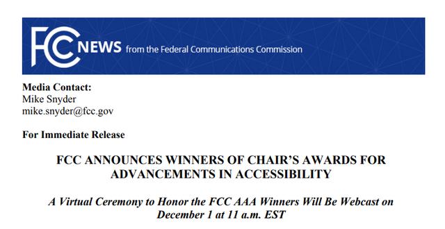 Apple iOS 14 won the U.S. FCC Accessibility Technology Progress Award ...