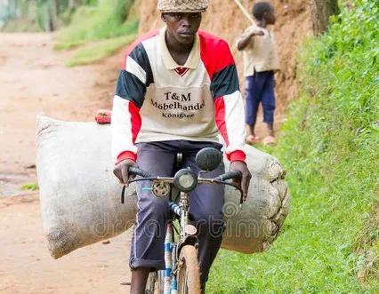Owning a 28-bar bicycle in the 1980s is a rich person in Rwanda, Africa ...
