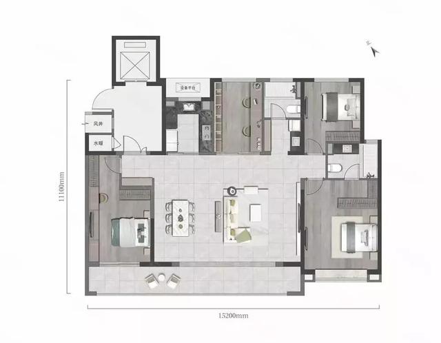 A very comfortable 168-square-meter small flat, with a south-facing bay ...