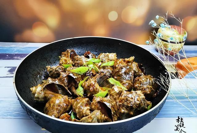 Sautéed conch with spicy conch recipe, conch snails and snails can be ...