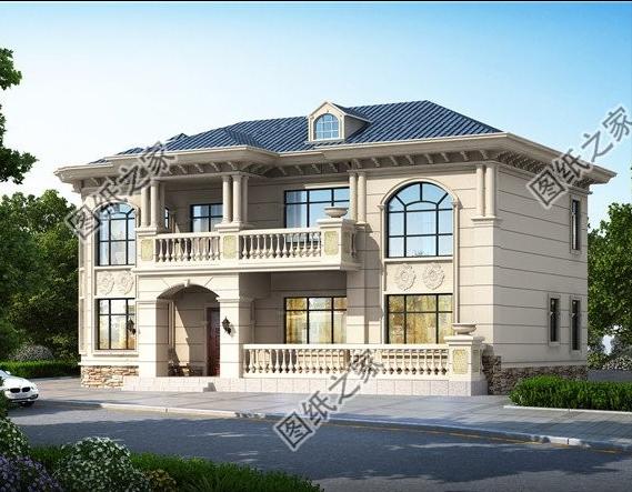 Classic European villa design, taking into account both aesthetics and ...