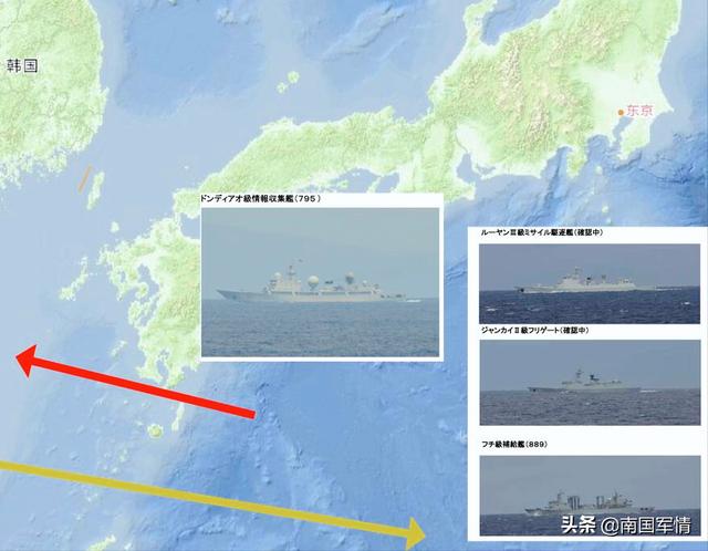 Chinese warships once again launched free navigation, crossing the ...