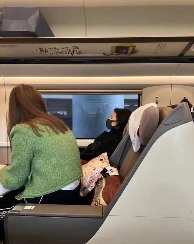 The high-speed rail encounters Liu Yifei, and the state of the picture ...