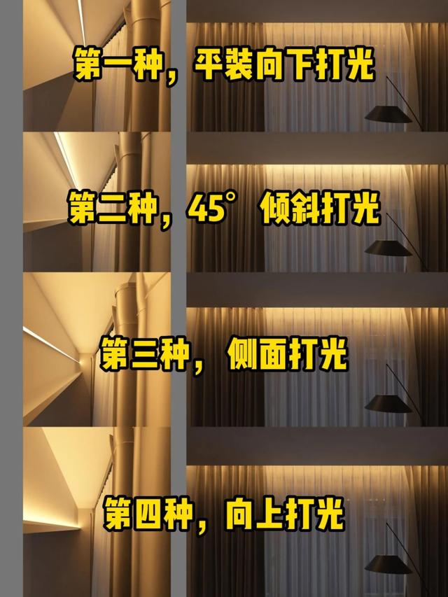 The secret of the curtain light, four installation details of the ...