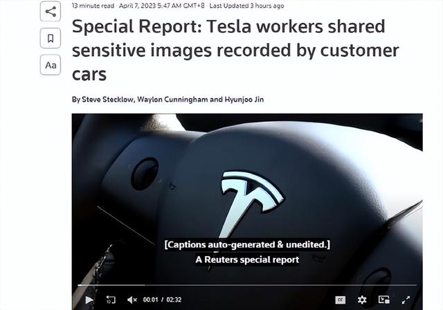 Tesla was exposed to circulating private images of customers' cars ...