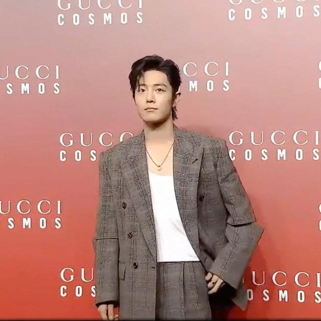 The four spokespersons of GUCCI: Xiao Zhan, Lu Han, Li Yuchun and Ni Ni ...