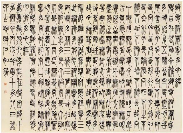 Analysis of the characteristics of seal script structure in the middle ...